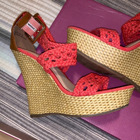 BAMBOO | Shoes | Bamboo Women Pompey39 High Wedge Sandals | Poshmark